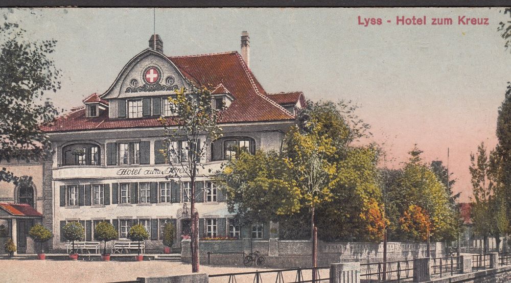 Lyss- Hotel zum Kreuz / 94 jährige Karte | Kaufen auf Ricardo