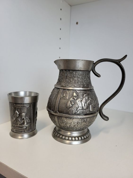 Antike Zinnkrug und Becher Grenningloh (Gebraucht) in Suhr für CHF 20 – mit Lieferung auf ...