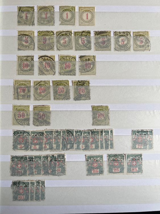 50 timbres taxe 1908-1910 selon photo (Gebraucht) in Charmey (Gruyère ...