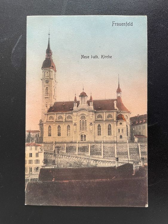 AK TG Frauenfeld, neue kath. Kirche (Militärdienst. Kaserne) (Gebraucht) in Thal für CHF 1 – mit ...