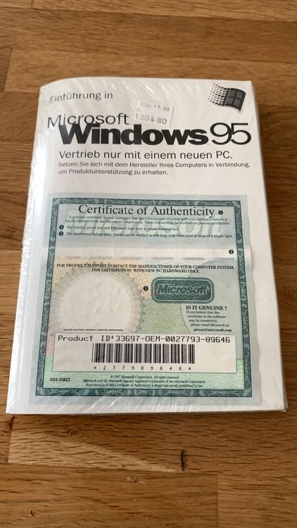 Windows 95 - CD ROM Version- orginalverpackt (Gebraucht) in für CHF 6 ...