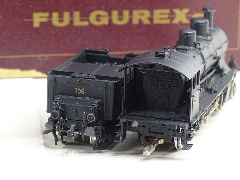 Fulgurex Swiss A3/5 Dampflok 705 Schwarz, Messing, H0,GS,OVP | Kaufen auf Ricardo