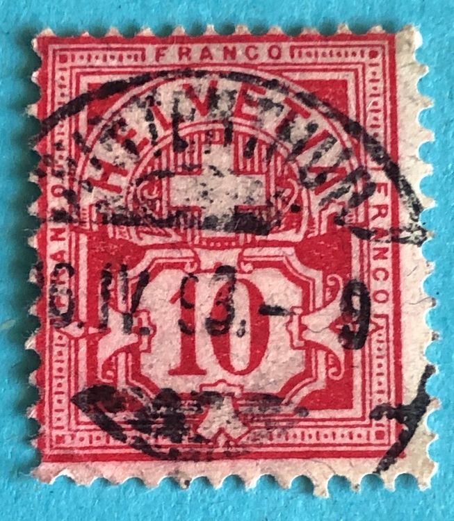 Ziffermuster mit Vollstempel (Gebraucht) in Aarau für CHF 0.3 – mit Lieferung auf Ricardo kaufen