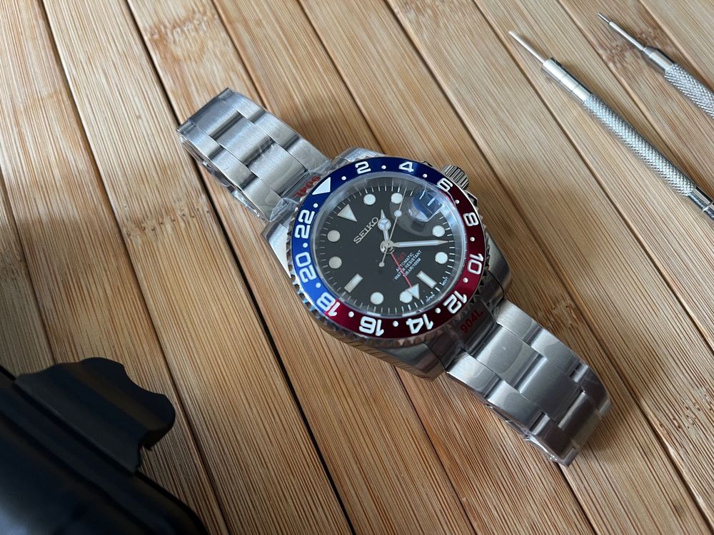 Seiko Mod Pepsi GMT Submariner NH34 Automatique (Neu und ...
