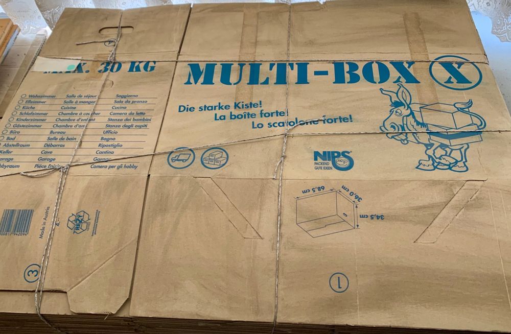 ca. 20 Multiboxen (30 Kg) zum "Zügeln"/Einlagern aus Karton | Kaufen ...