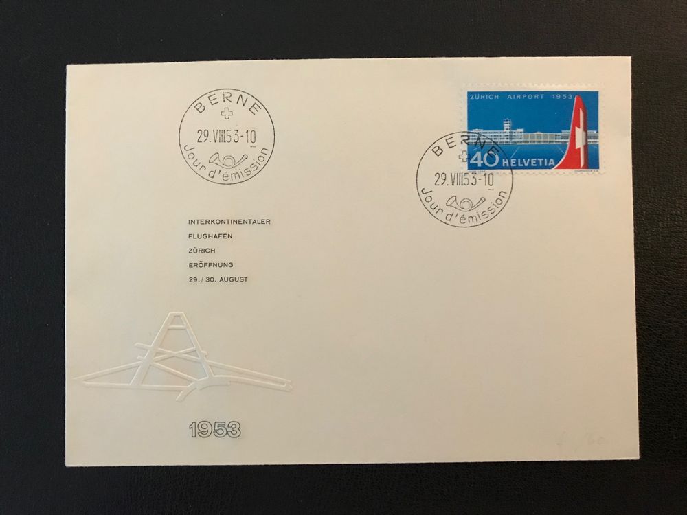Flughafen Zürich 1953, FDC, franz. | Kaufen auf Ricardo