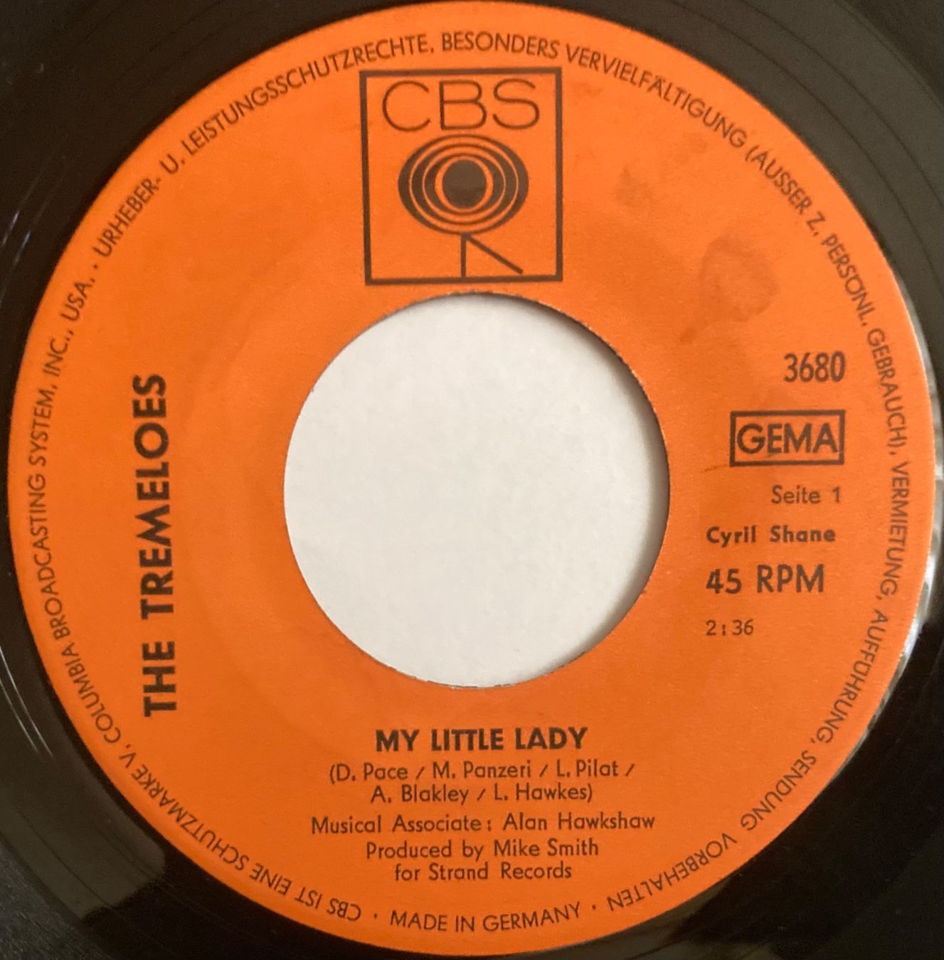 THE TREMELOES - MY LITTLE LADY / ALL THE WORLD TO ME (D'occasion) à ...