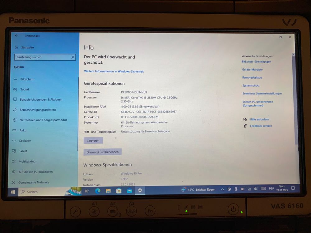 Panasonic VAS 6160 (Defekt) in für CHF 70 – mit Lieferung auf Ricardo kaufen