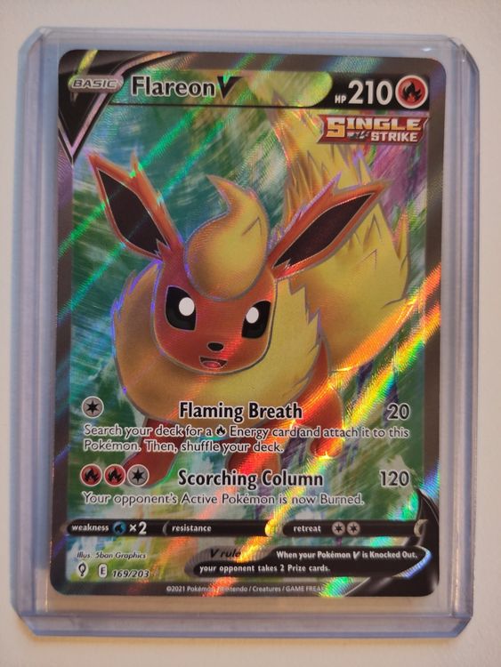 pokemon karte Flareon V fullart | Kaufen auf Ricardo