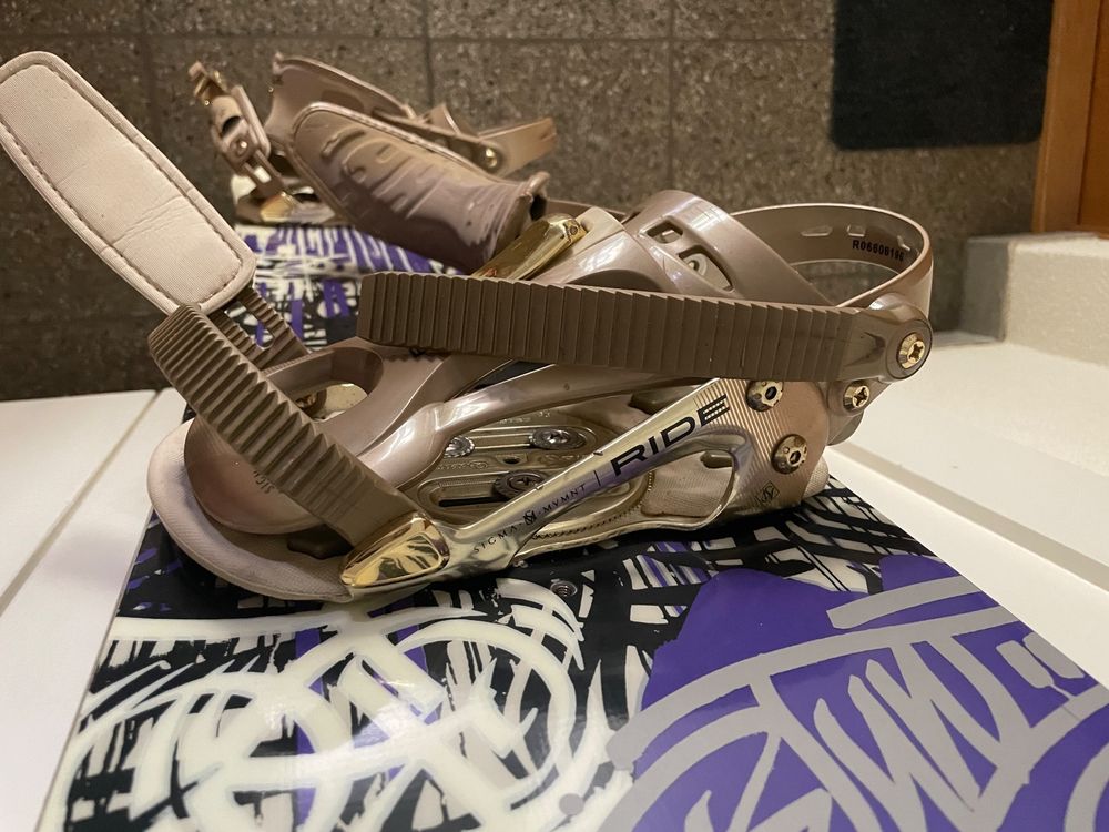 Cooles Graffiti Burton Allround Board&RIDE Bindung & Boots (Gebraucht ...