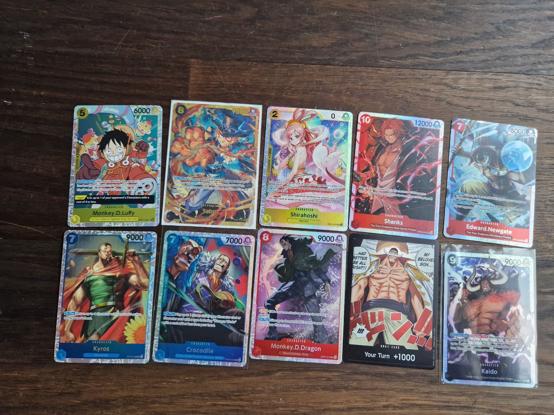 One Piece Card Game: SR Lot 10 Cards EN - Luffy etc. (Gebraucht) in ...