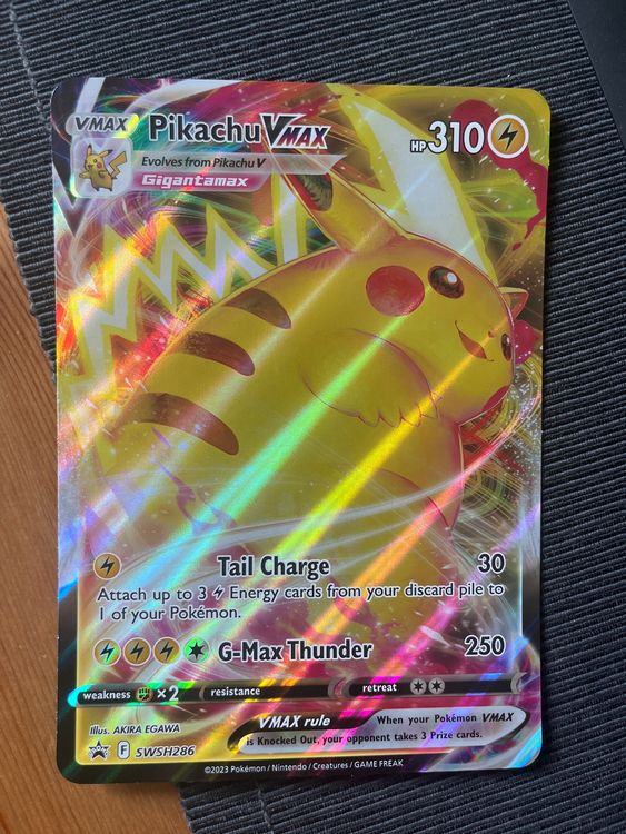 Pokemon Pikachu Vmax Promo XXL Jumbo (Neu (gemäss Beschreibung)) in ...