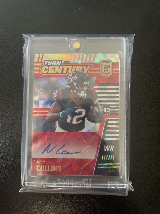 Nico Collins Autogramm Rookie Karte /75 NFL (Neu (gemäss Beschreibung ...