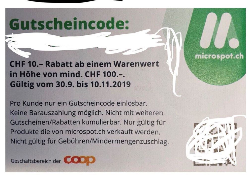 Microspot 10 CHF Rabbat ab 100 | Kaufen auf Ricardo
