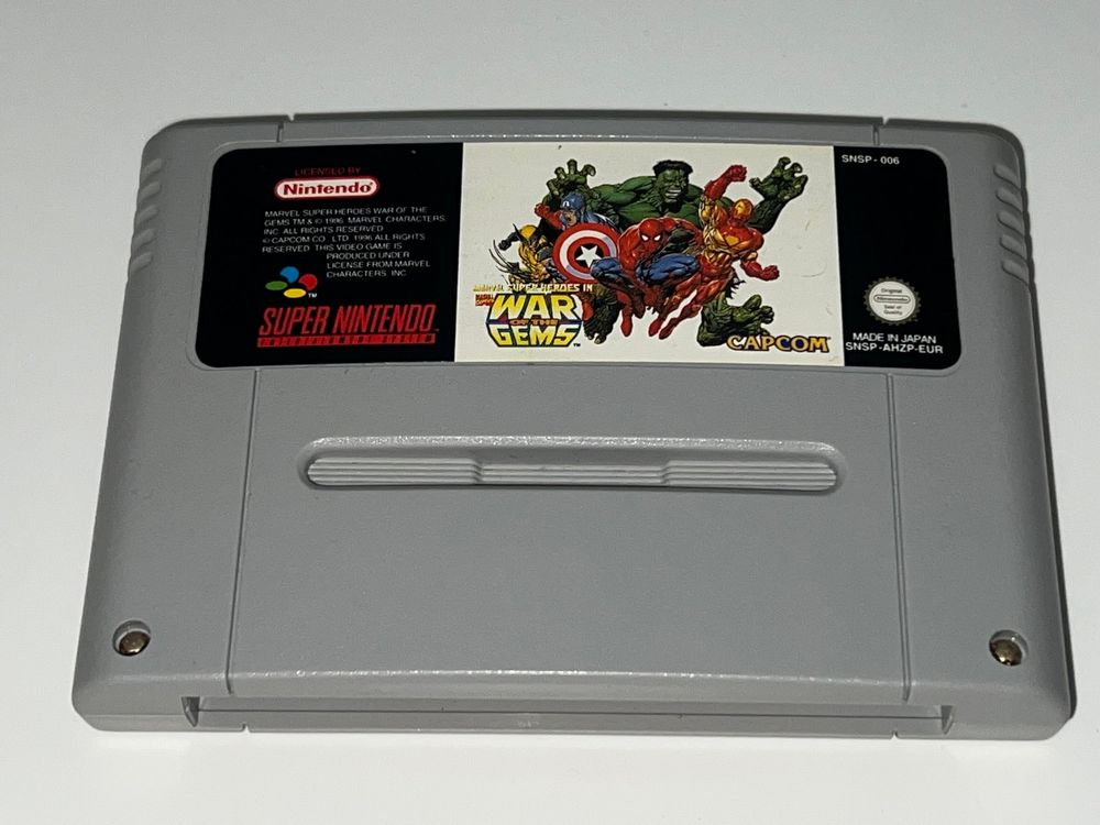 SNES Spiel - Marvel Super Heroes in War of the Gems - selten (Gebraucht ...