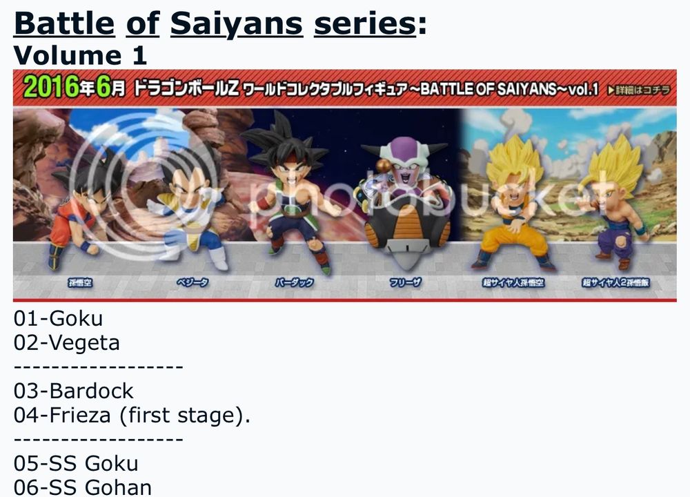 Dragon Ball Z WCF Battle of Saiyans Vol. 1 (Neu (gemäss Beschreibung)) in Dietikon für CHF 40 ...