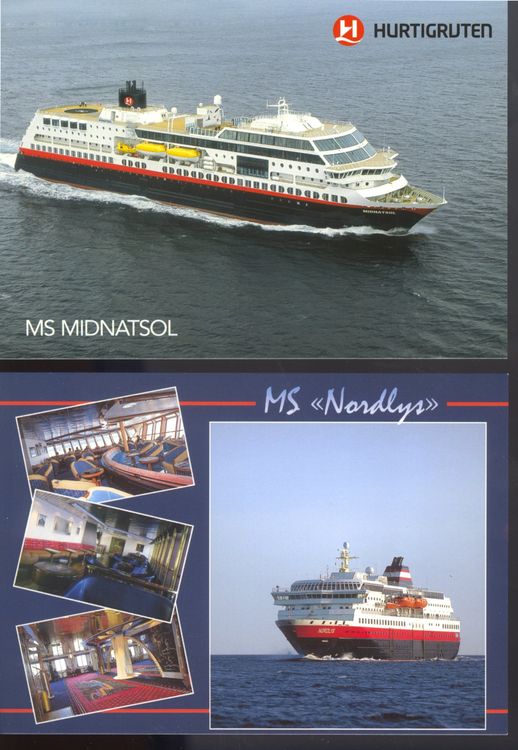 8 Karten Schiff, Hurtigruten, Postschiff, Norwegen | Kaufen auf Ricardo