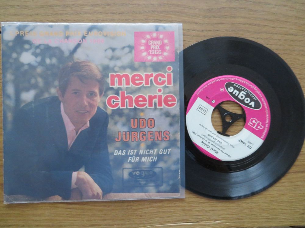 Udo Jürgens - Merci Chérie Vinyl Single 45 (Neu (gemäss Beschreibung ...