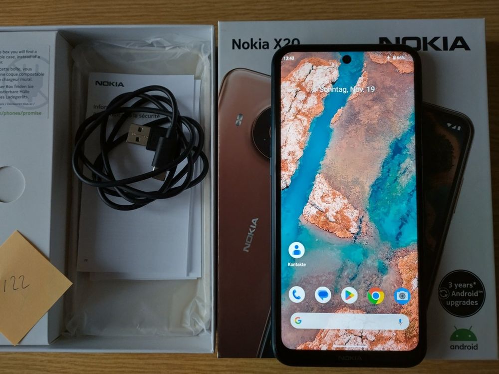 Nokia X20 Smarphone, Nordic Blue, 6GB RAM, neuwertig (Gebraucht) in ...