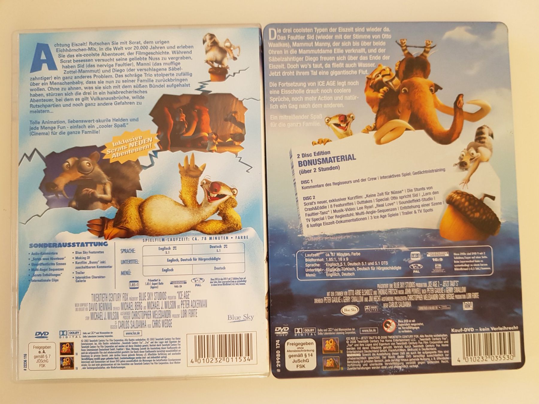 Ice Age 1 & 2 /DVD (Gebraucht) in Münchenstein für CHF 1 – mit ...