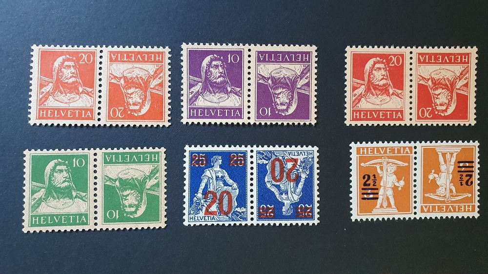 Lot Schweizer Briefmarken Kehrdrucke postfrisch | Kaufen auf Ricardo