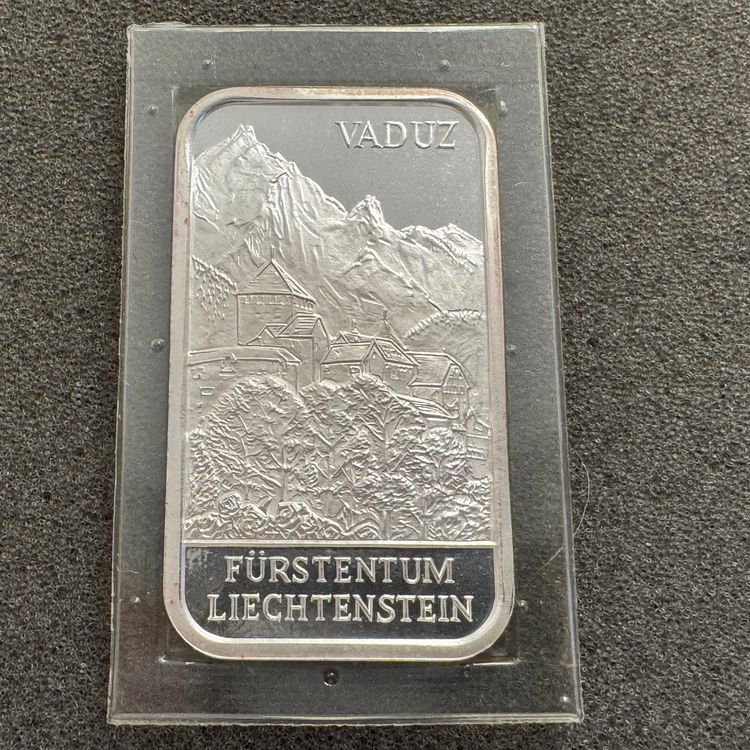 1 Unze Silber Liechtenstein Vaduz (Gebraucht) in Reitnau für CHF 38 – mit Lieferung auf Ricardo ...