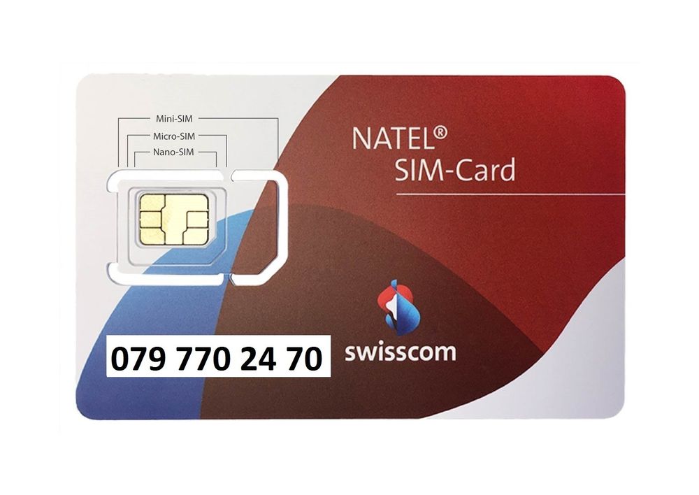 Neue 079 770 24 70 Swisscom PrePaid Handy Nummer inkl. 20.-! (Neu und ...