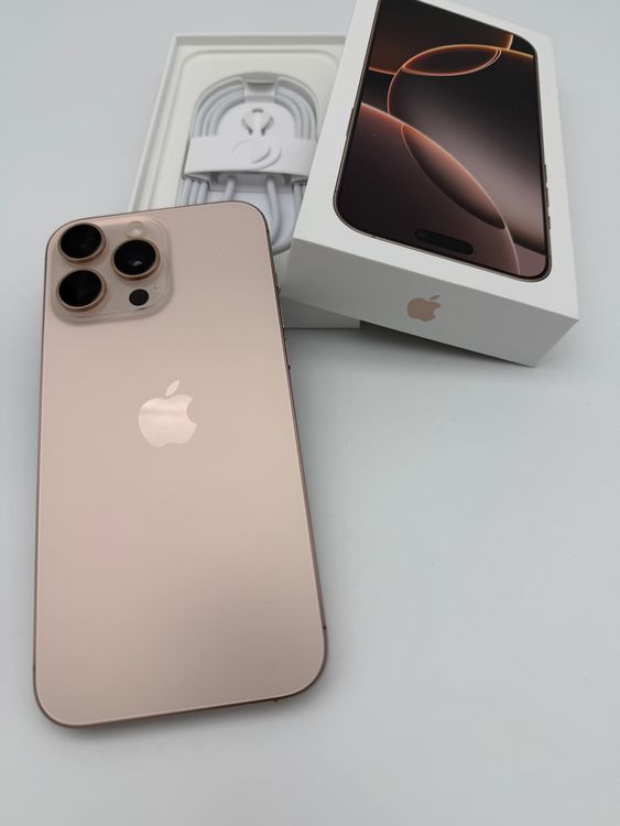 Apple iPhone 16 Pro Max 256GB wüstensand, Kapazität 100 % (Gebraucht) in Niedergösgen für CHF ...