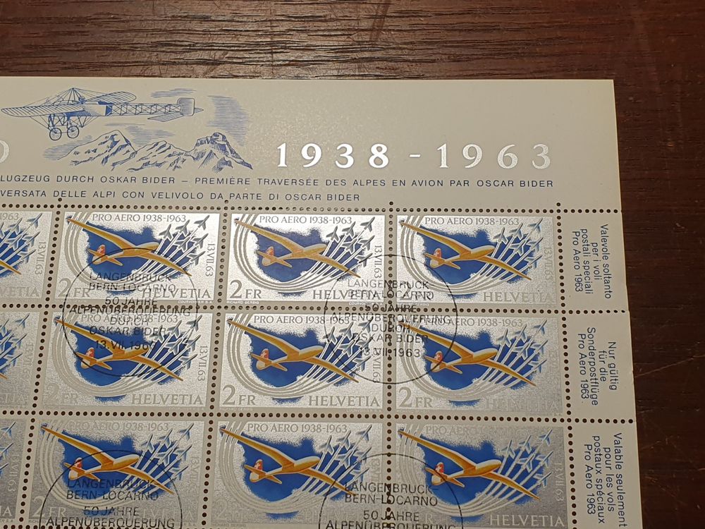 25 Jahre PRO AERO F46 - Zierbogen mit 20 Marken gestempelt | Kaufen auf ...