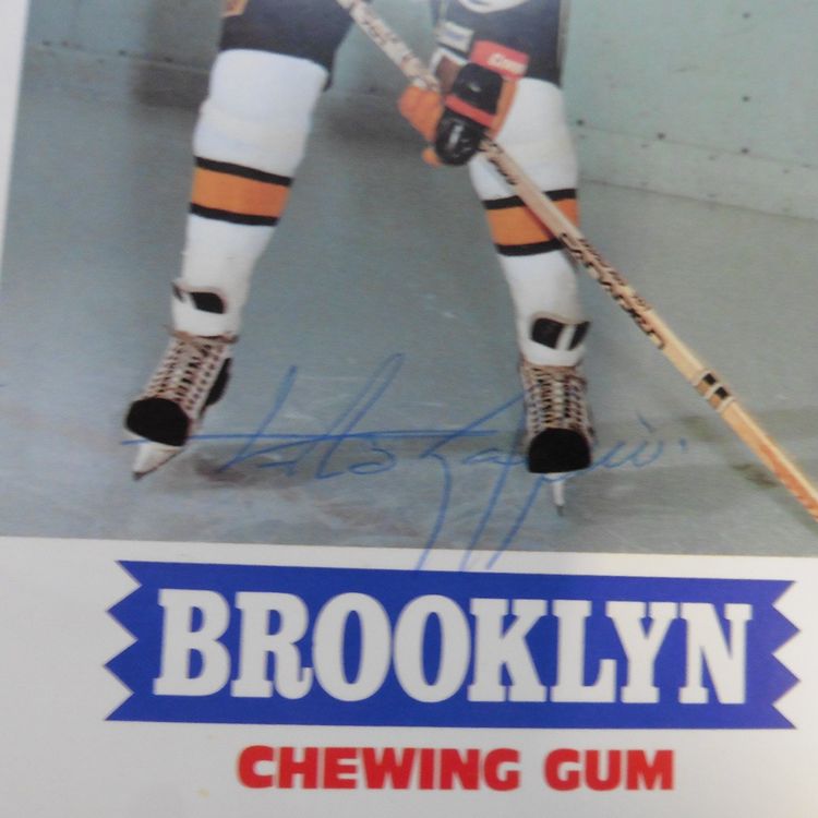 Autogramm-Foto,1982,Eishockey,HC Lugano,Brooklyn Chewing gum (Gebraucht ...
