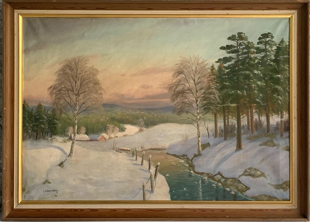 Winterlandschaft Gemälde unleserlich Signiert (Gebraucht) in Root für CHF 35 – mit Lieferung auf ...