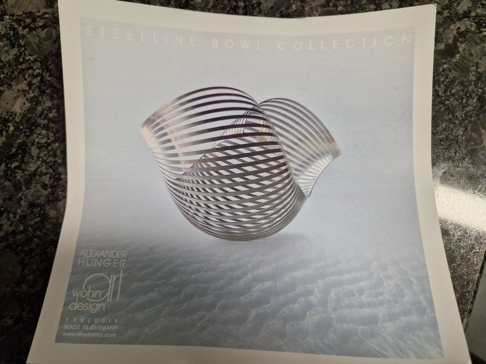 ALEXANDER HUNGER - Steelline Bowl Collection (Neu und originalverpackt ...