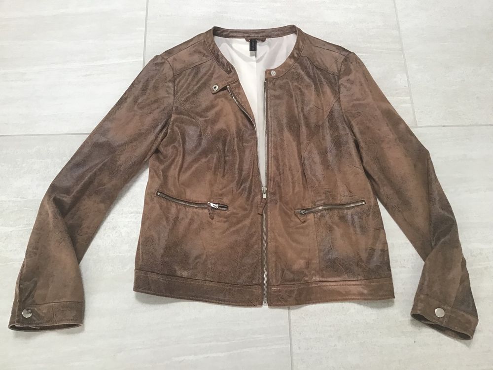 Damen Jacke im Alt - Lederstyle Gr. 46 / NEU (Neu (gemäss Beschreibung ...