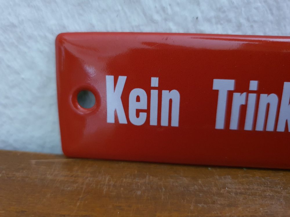Emailschild Achtung Kein Trinkwasser Emaille Schild Vintage (Neu ...
