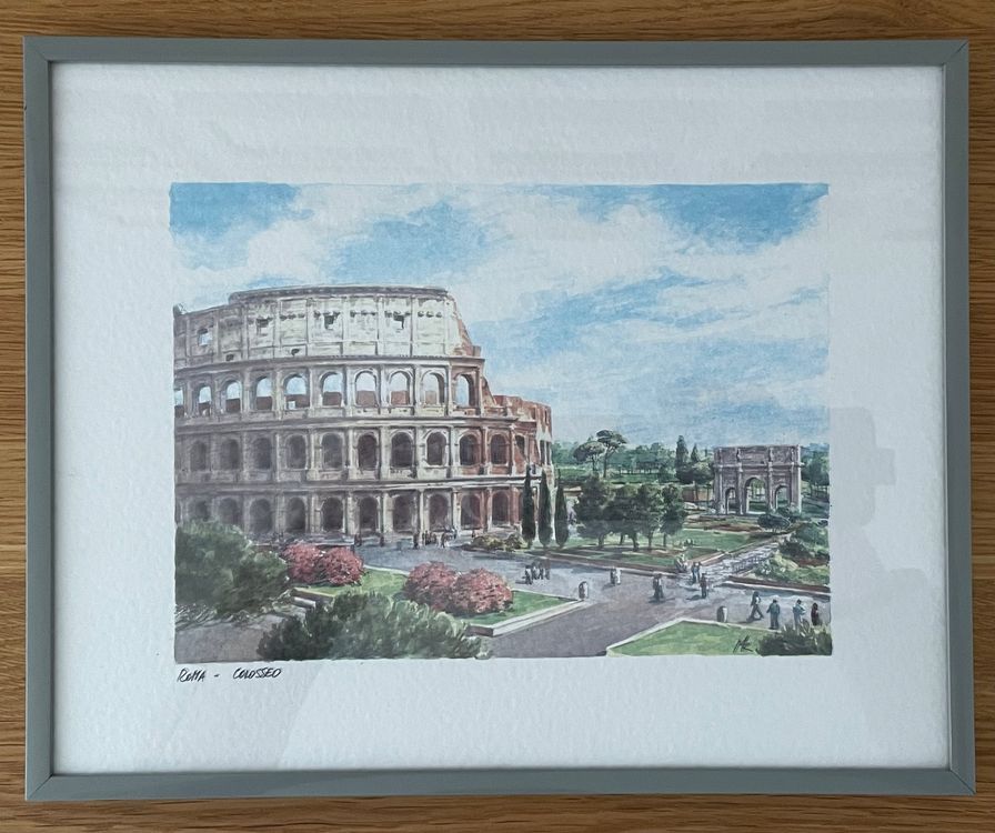 Bild Kolosseum Rom / Colosseo Roma ca. 24x30 cm | Kaufen auf Ricardo