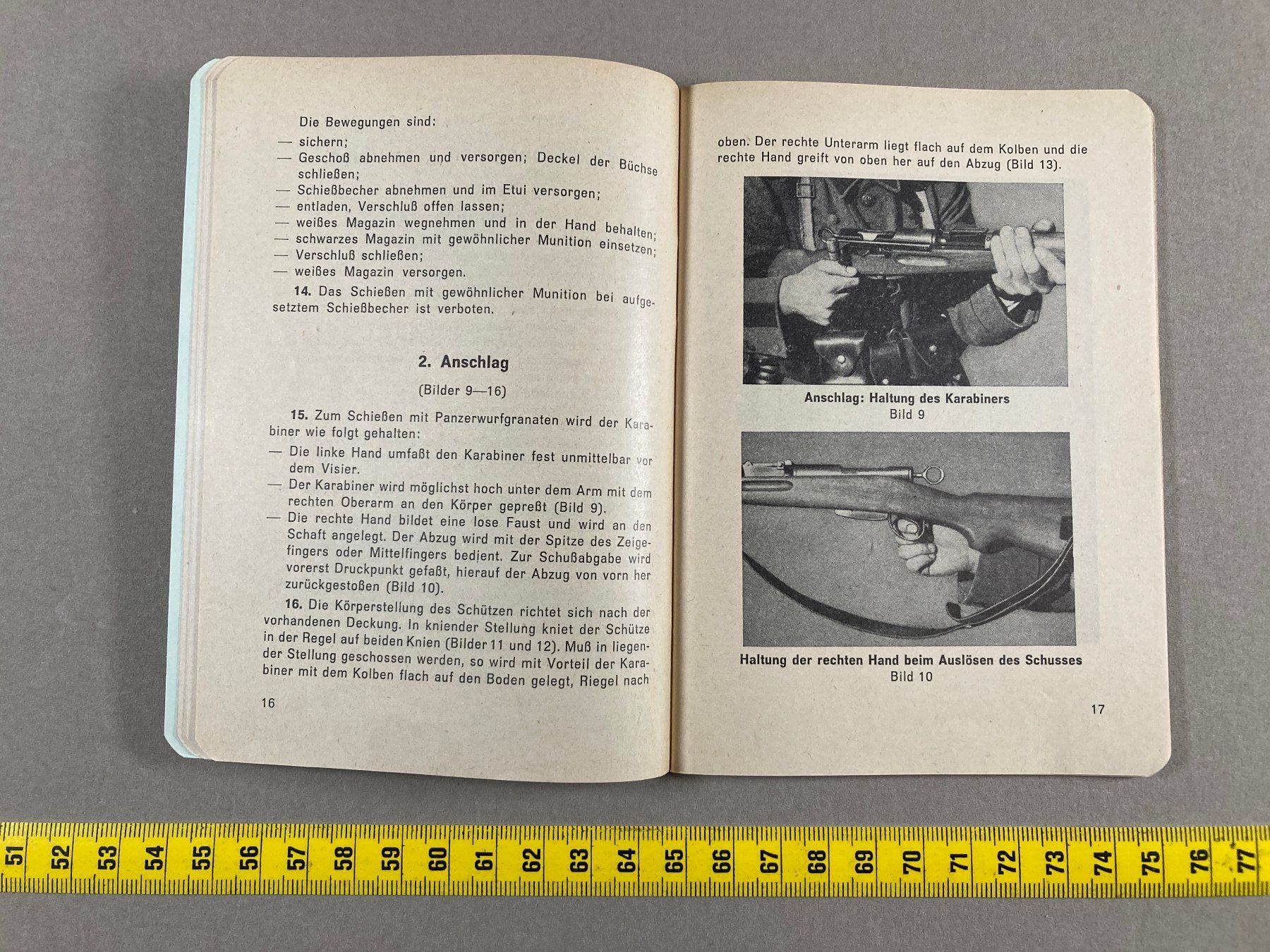 Armee Reglement "Die Panzerwurfgranate", Gewehr Nebelgranate (Gebraucht ...