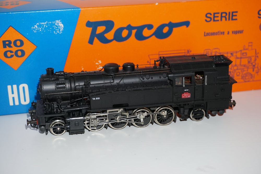 Roco 04122B- SNCF 141.TA.501 Dampflok H0/DC (Gebraucht) in Matten b ...