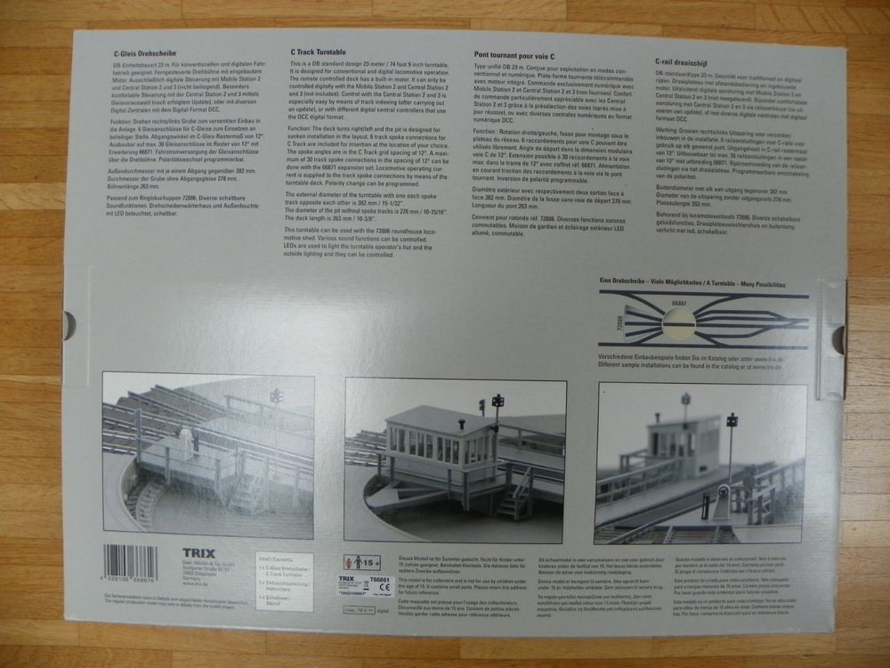 Neue Trix 66861 23m Drehscheibe für Trix-C-Gleis (H0) (Neu und ...