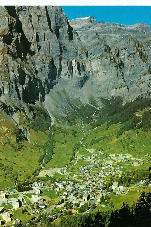 LEUKERBAD Gesamtansicht mit Gemmi | Kaufen auf Ricardo