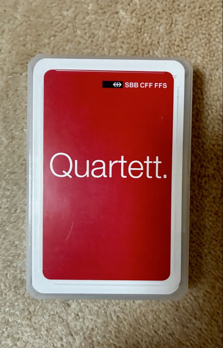 SBB CFF FFS Train Quartet Card Game - Like New Condition (Neu und ...