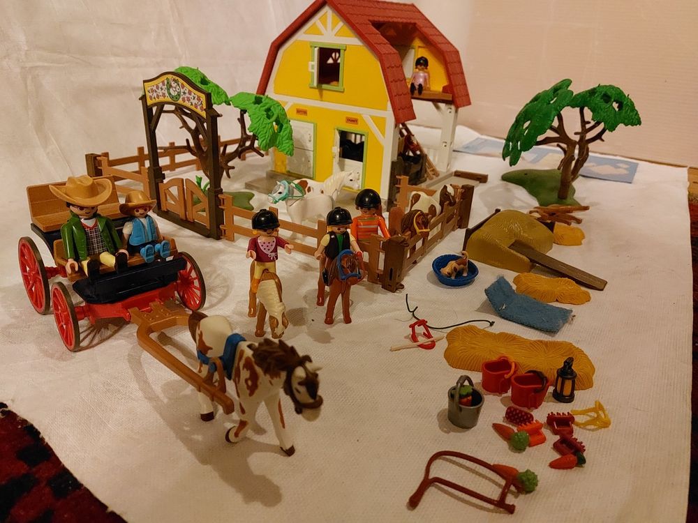 Verwunderlich Playmobil Ponyhof Alt Fotos