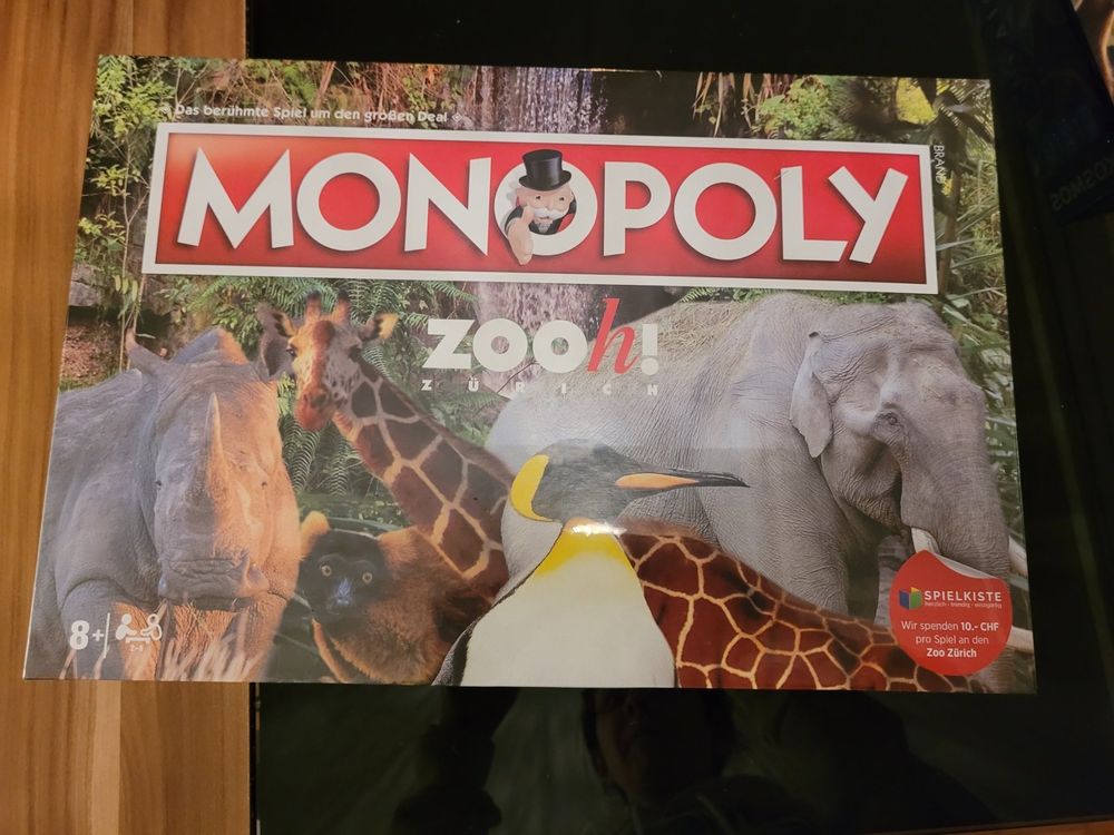 Monopoly Zooh Zürich (Neu und originalverpackt) in Bachenbülach für CHF 5 – mit Lieferung auf ...
