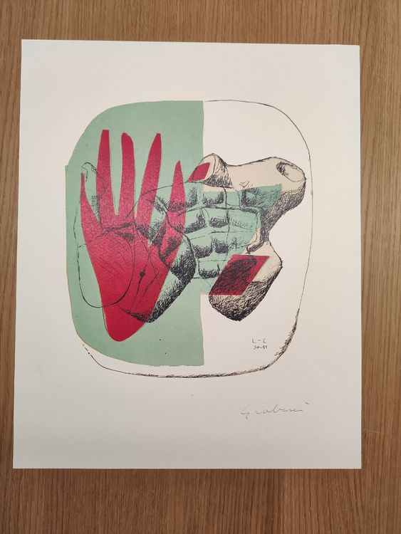 Le Corbusier Lithographie "Hand and Stone", 1972 (Gebraucht) in St ...