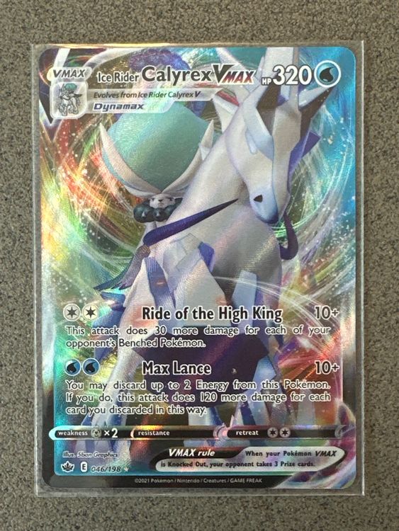 Ice Rider Calyrex Vmax Chilling Rain Englisch | Kaufen auf Ricardo