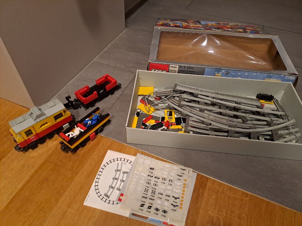 Lego 7735 12V Güterzug Set Eisenbahn Lokomotive Lok Train (Defekt) in ...