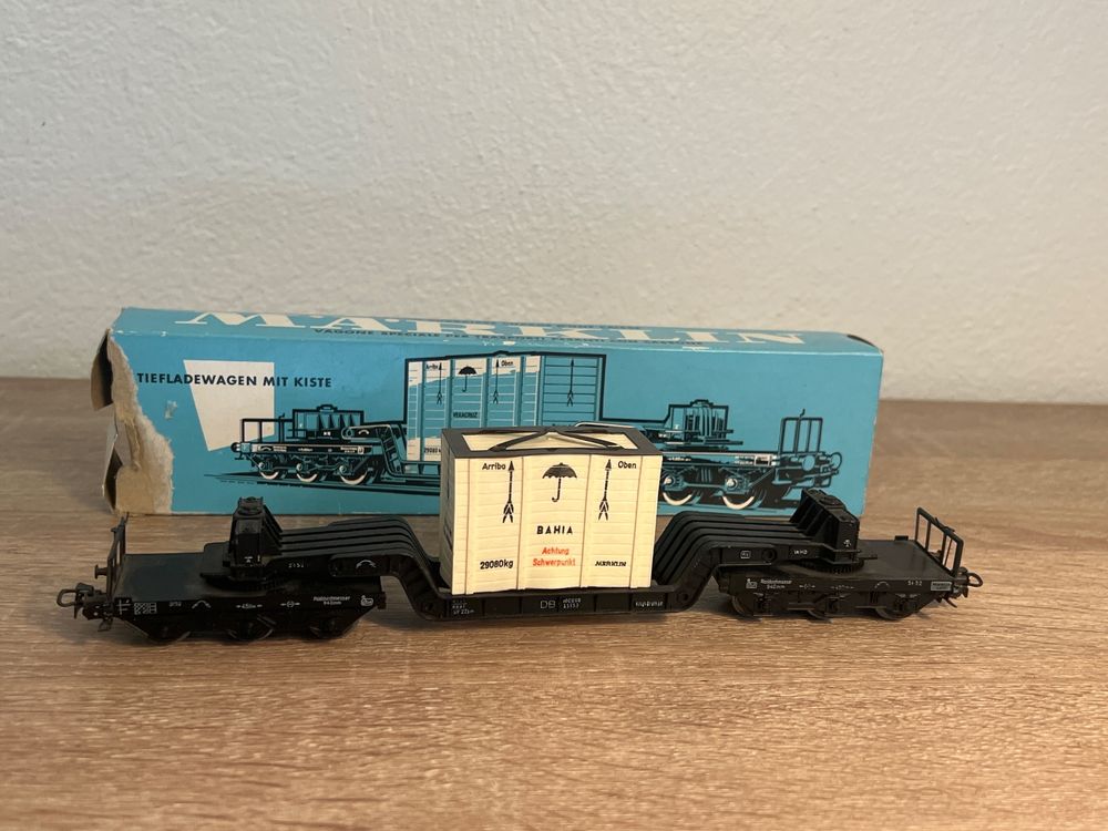 Märklin 4618 Tiefladewagen KPAH H0 (1) (Neu und originalverpackt) in St ...