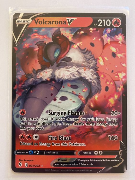 Pokemon Volcarona V 021/203 Evolving Skies EN | Kaufen auf Ricardo