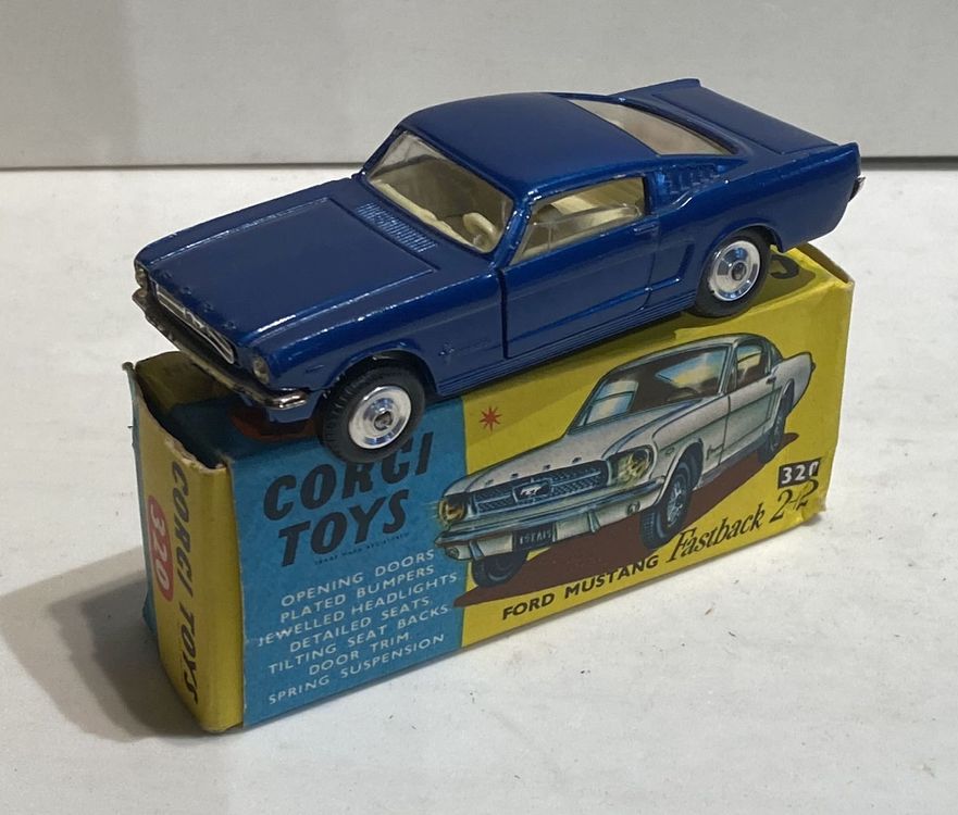 Corgi Toys (GB) 320 Ford Mustang Fastback 2+2 OVP (1965–67) (Gebraucht ...