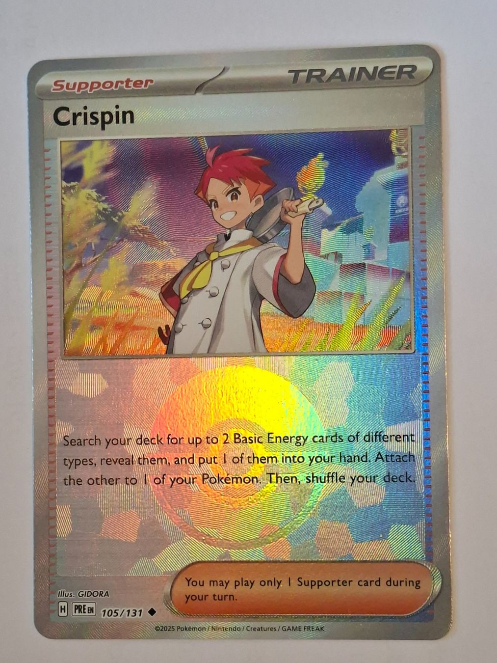Crispin Pokeball Holo Karte 105/131 EN 2025 (Neu (gemäss Beschreibung ...