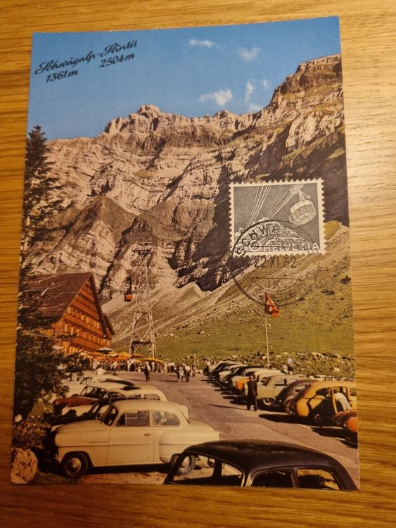 1962 50 Rp. Maximumkarte Technik und Landschaft (Gebraucht) in Arni AG für CHF 15 – mit ...